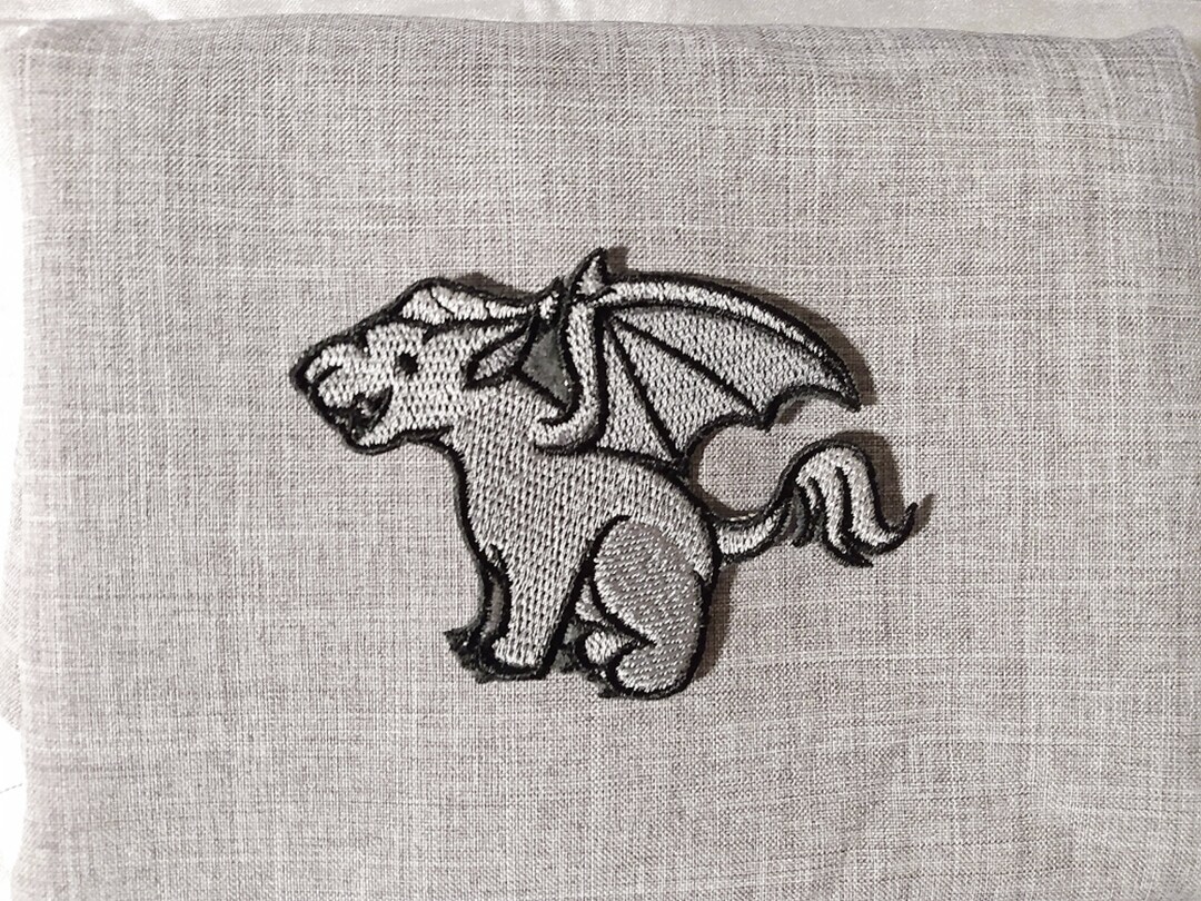 Too Cute Gargoyle Embroidered Patch Iron On - Etsy