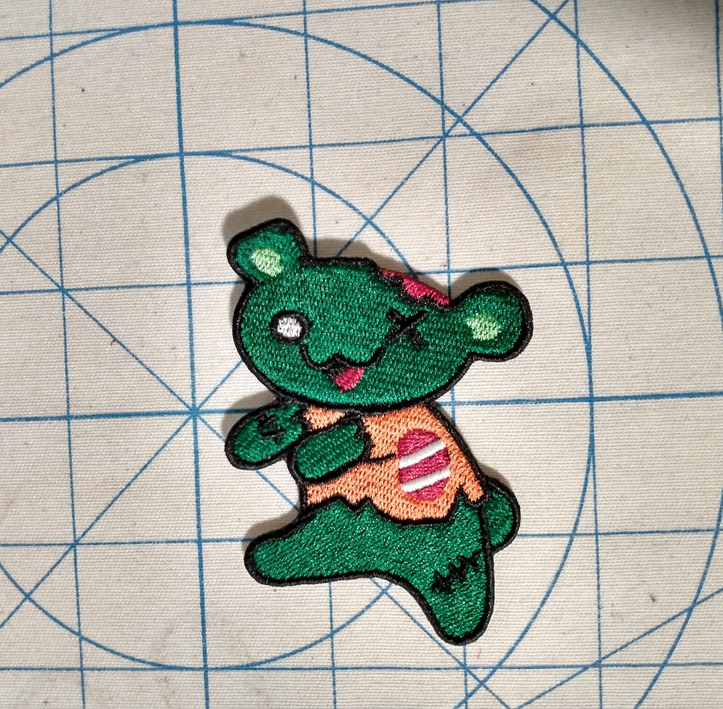 Zombie Teddy Bear Patch Embroidered Iron On Customizable | Etsy