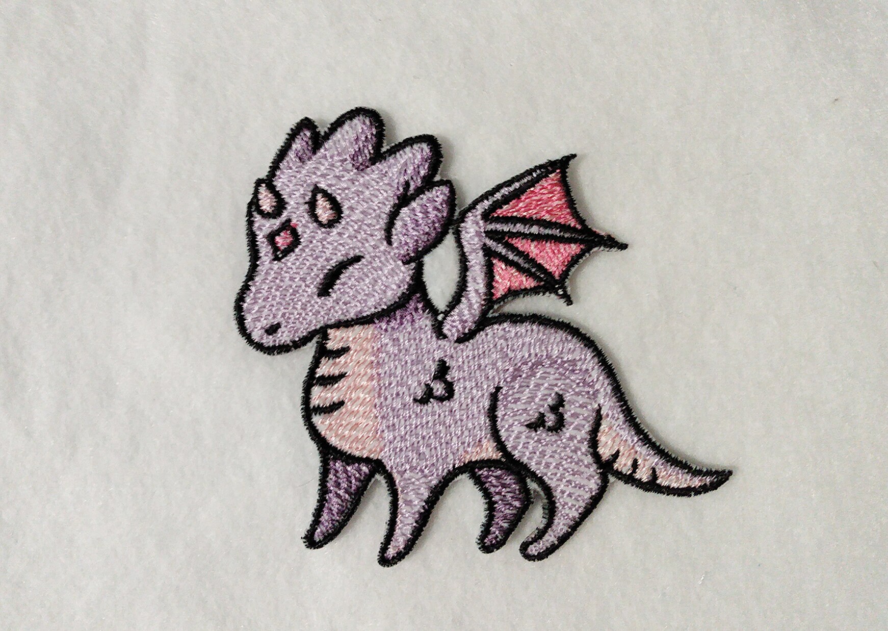 Charmed Dragon Iron on Embroidered Patch - Etsy