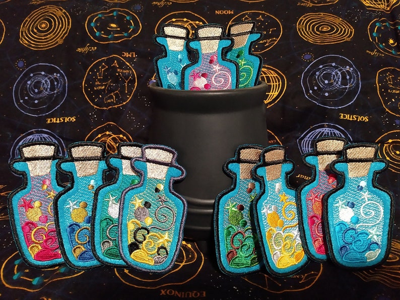 Magic Potion Bottle Iron on Patch Health Mana Stamina - Etsy