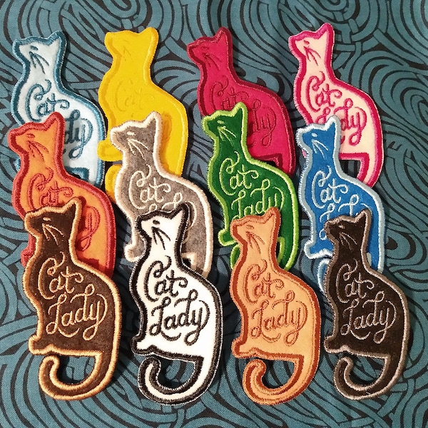 Black Cat Iron on Patches - Etsy