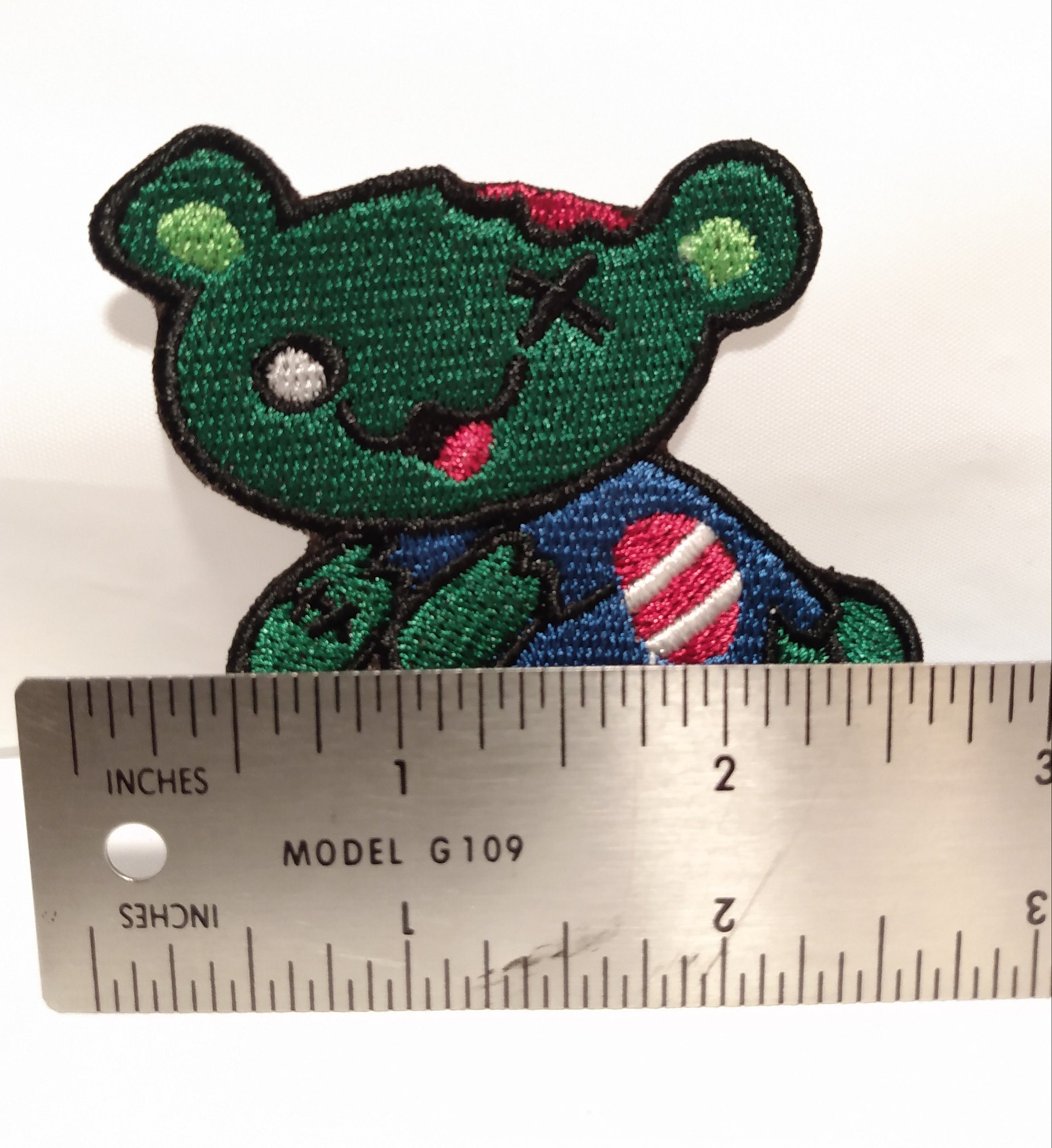 Zombie Teddy Bear Patch Embroidered Iron On Customizable | Etsy