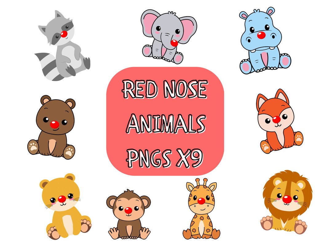 Red Nose Day 2023 PNG Digital Download Files Print at Home - Etsy Portugal