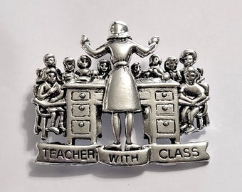 Teacher Brooch - Etsy