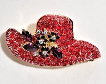 Hat and Brooch - Etsy