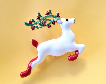 Reindeer Brooch | Etsy