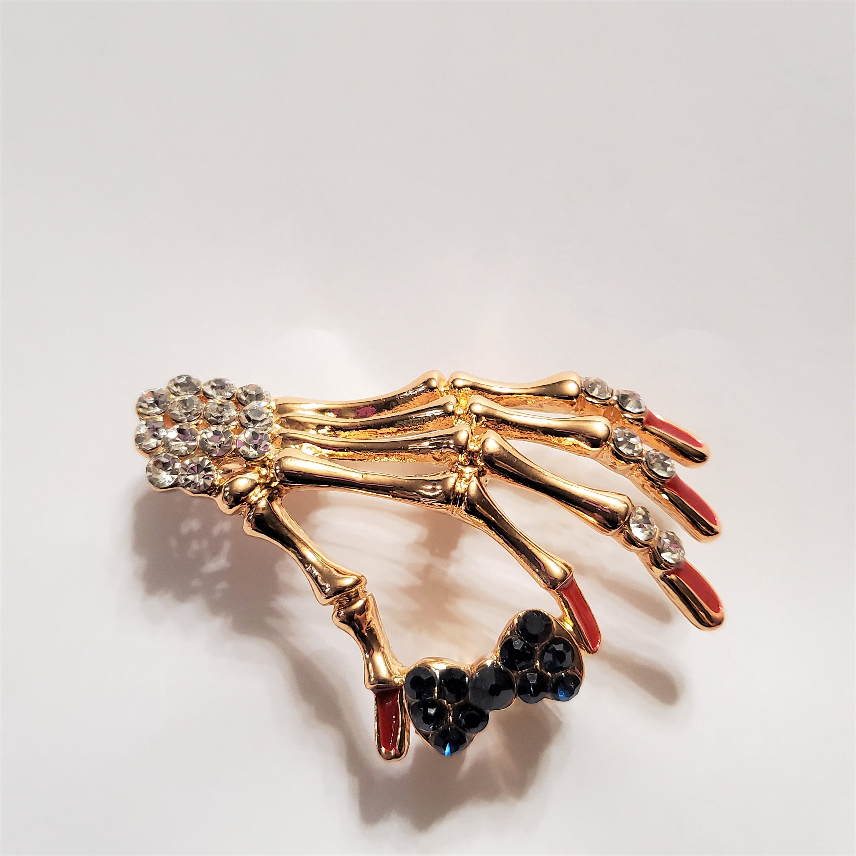 Skeleton Hand Brooch | Etsy