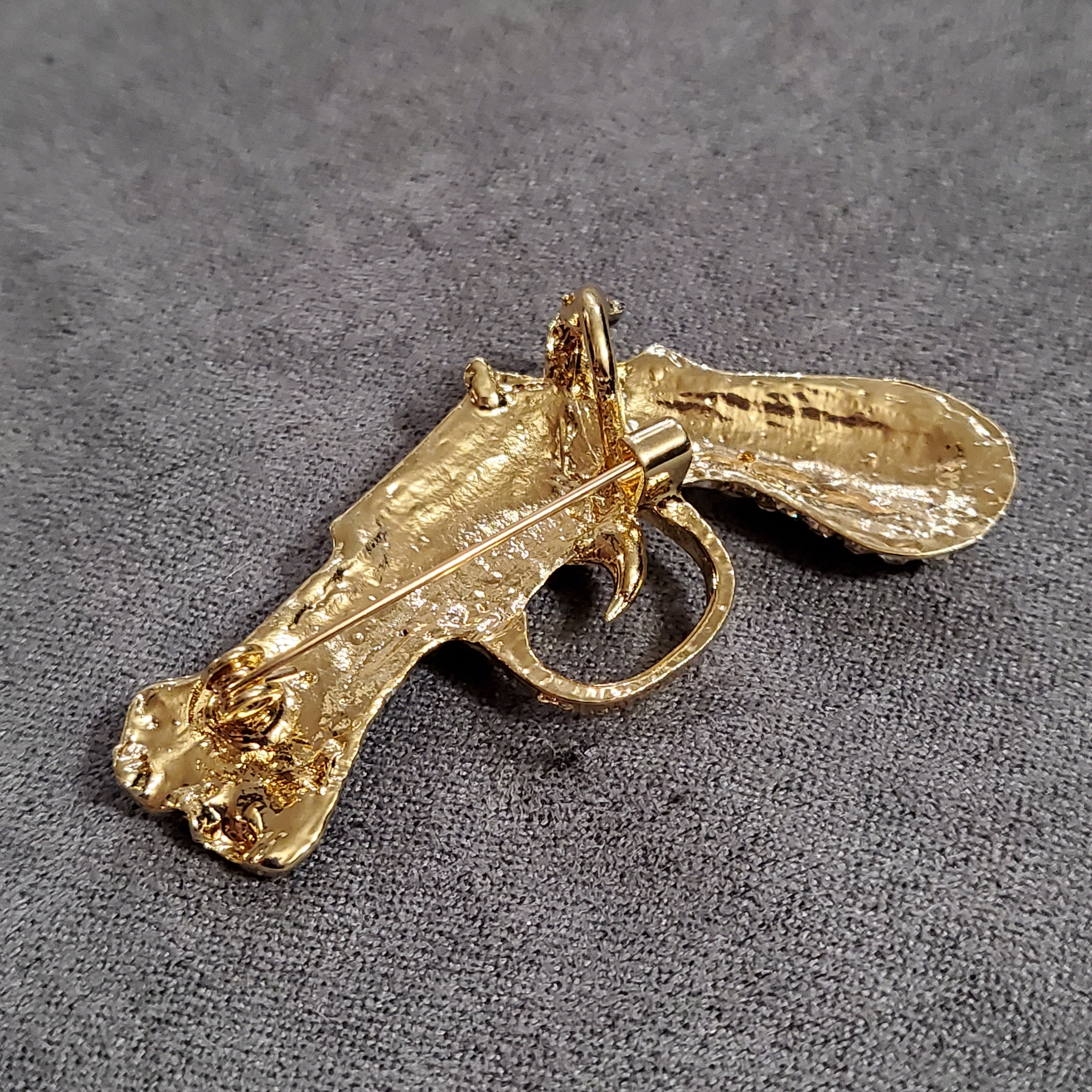 Revolver Gun Brooch | Etsy