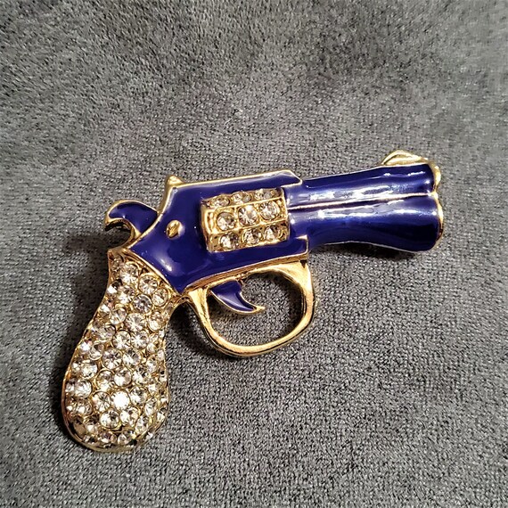 Revolver Gun Brooch | Etsy