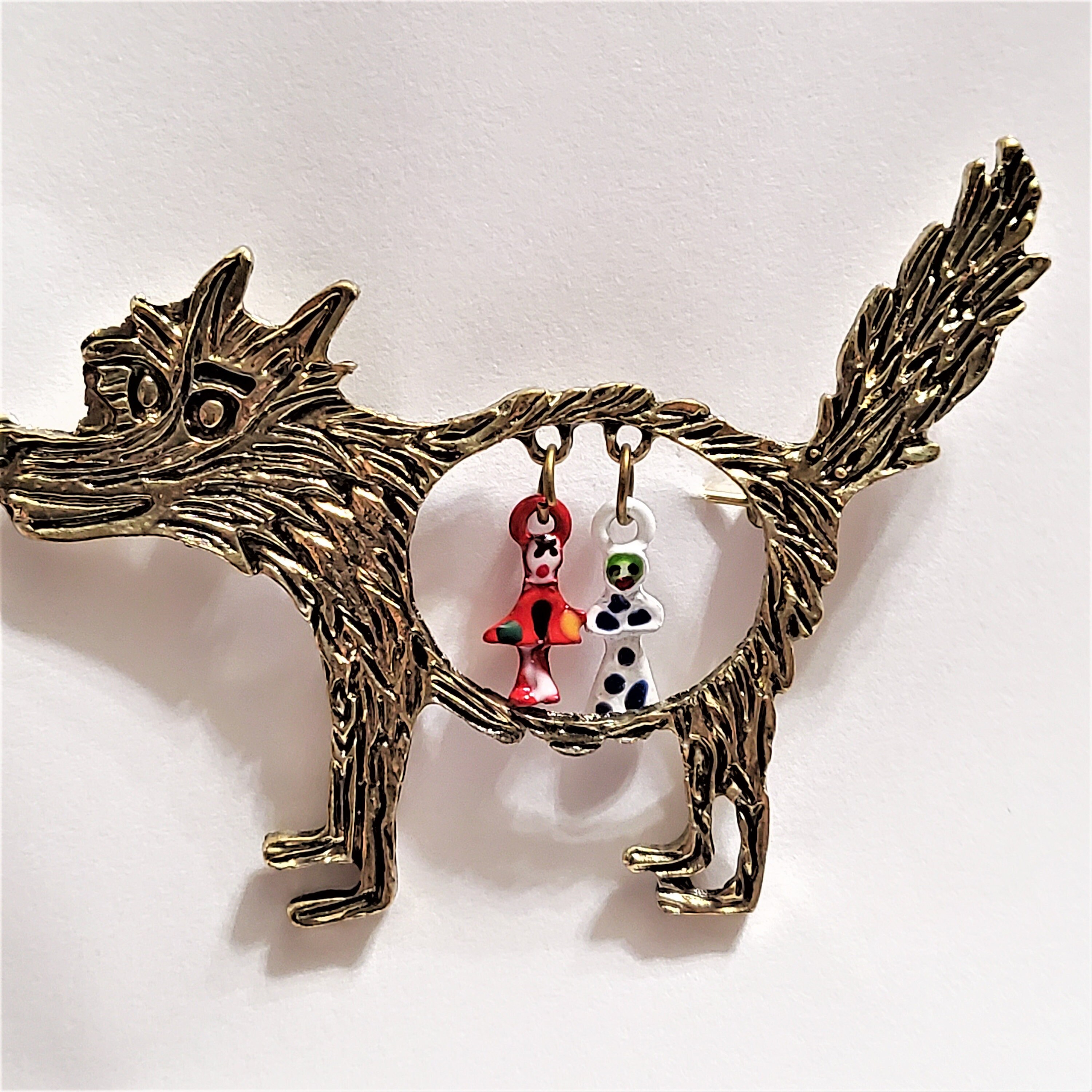 Wolf Pin - Etsy
