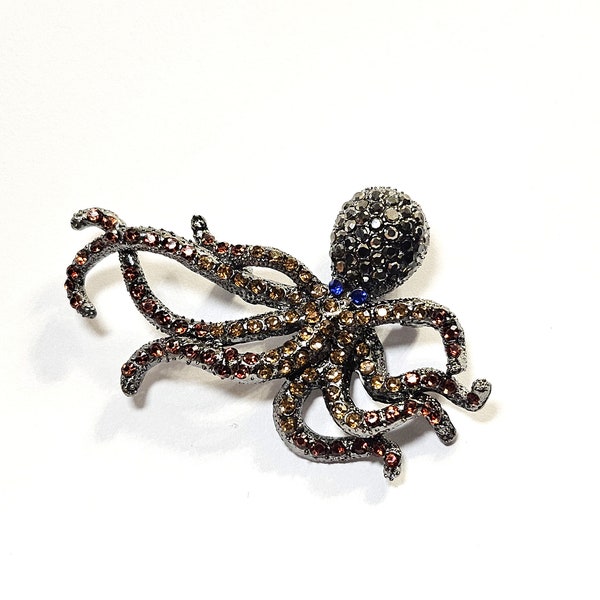 Octopus Brooch - Etsy