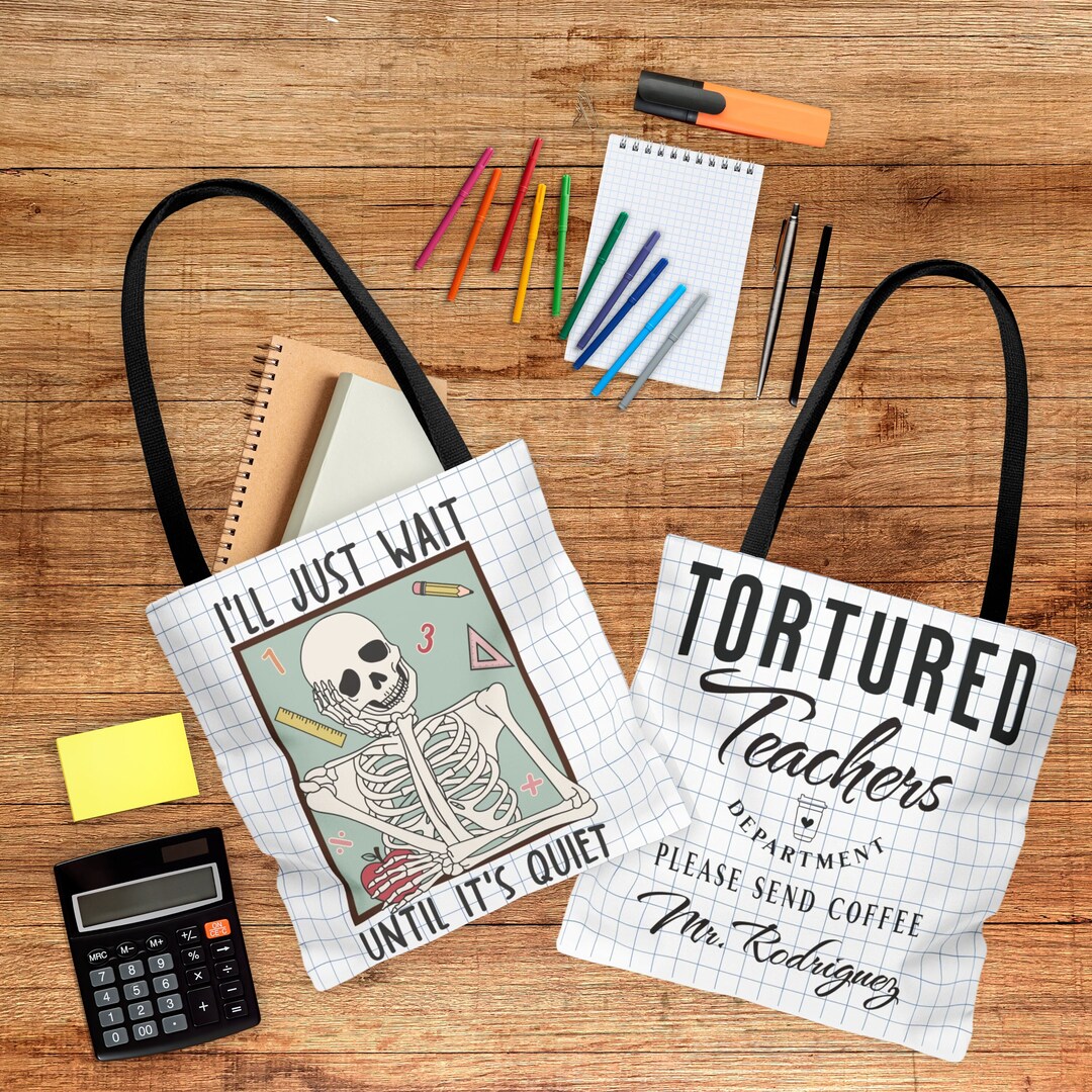 Teacher Appreciation Gift Personalized Tote Bag for Teacher Book Bag ...