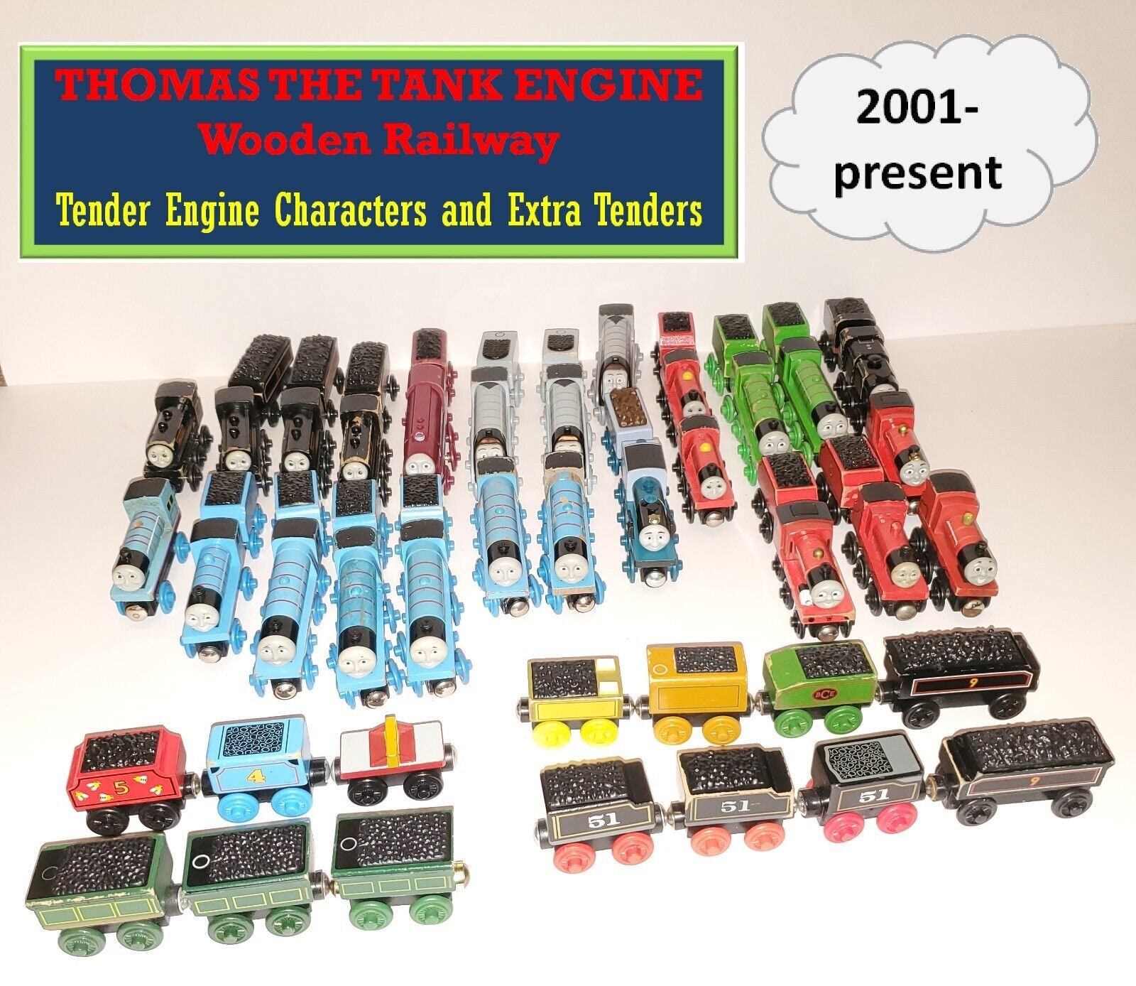 Thomas the Tank Engine wooden Tender Engines & Extra Tenders 2001 ...
