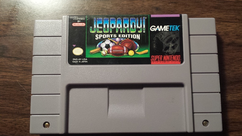 Jeopardy! Sports Edition for Super Nintendo (1993) - Etsy