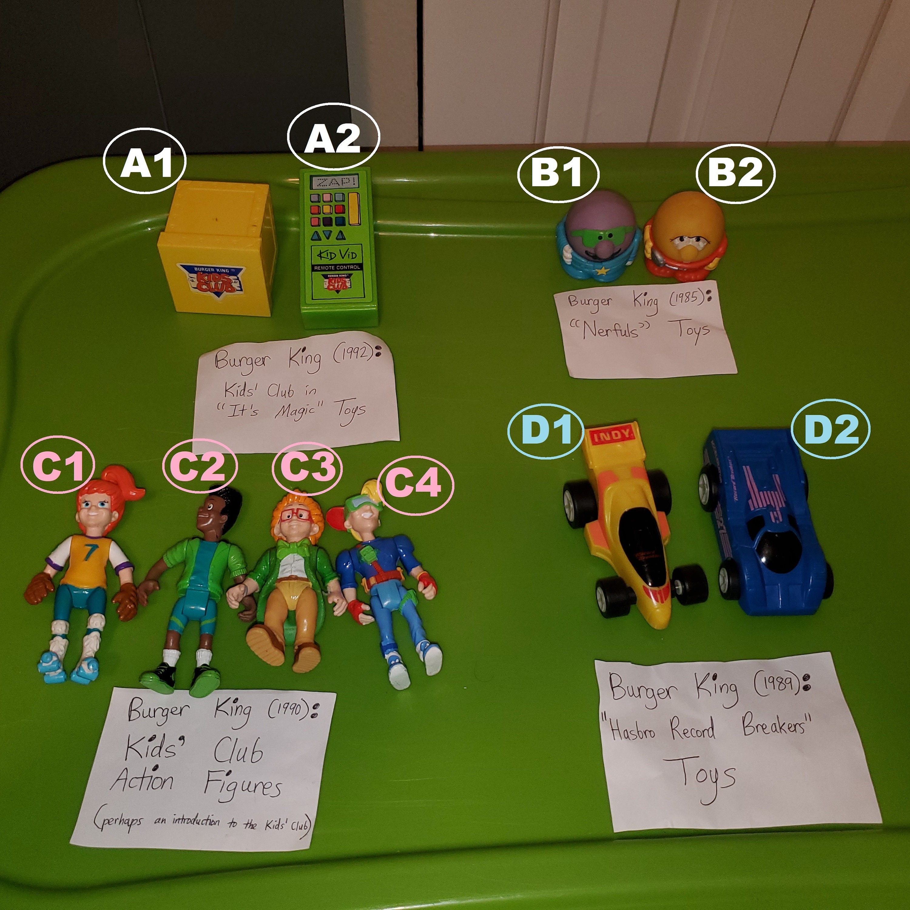 Burger King Kids' Meal Toys 1980s, 1990s, and 2000s BK Kids Club ...