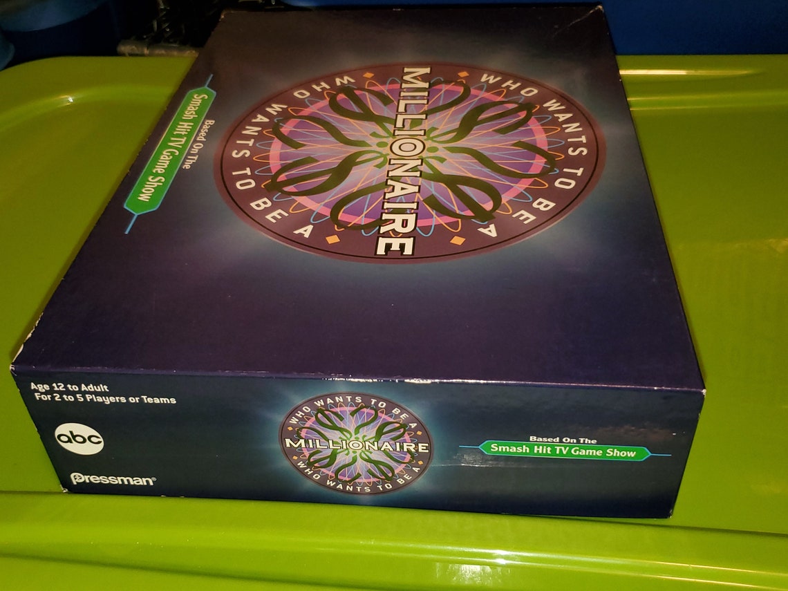 Who Wants to Be a Millionaire COMPLETE Board Game 2000 | Etsy