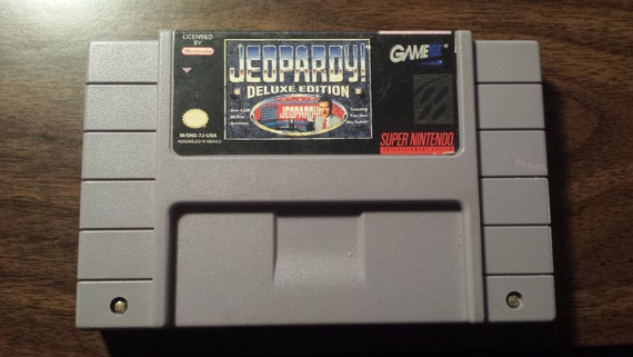 Jeopardy Deluxe Edition for Super Nintendo 1993 - Etsy