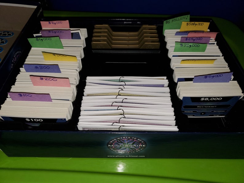 Who Wants to Be a Millionaire COMPLETE Board Game 2000 Edition by ...