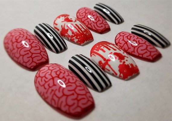 Brain Nail Art
