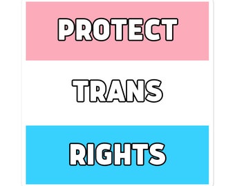 Woke Sticker Trans Rights Bumper Sticker LGBTQ Ally Read - Etsy