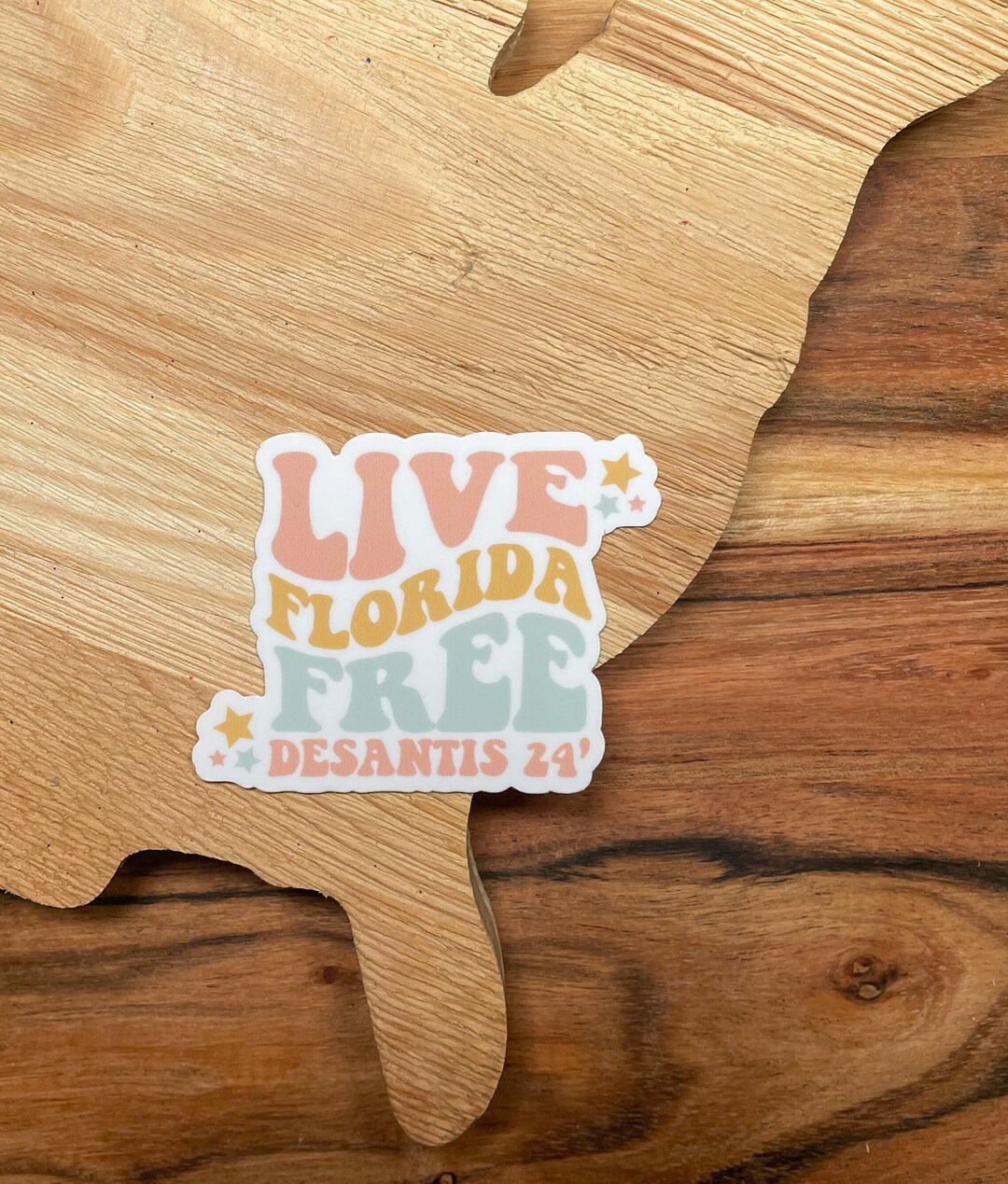 Live Florida Free Desantis 24' Sticker / Desantis / Republican ...