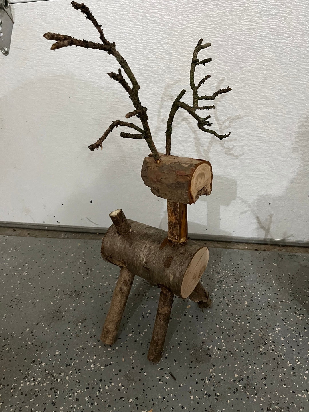 Rustic Holiday Reindeer Handcrafted Wooden Holiday Decor - Etsy