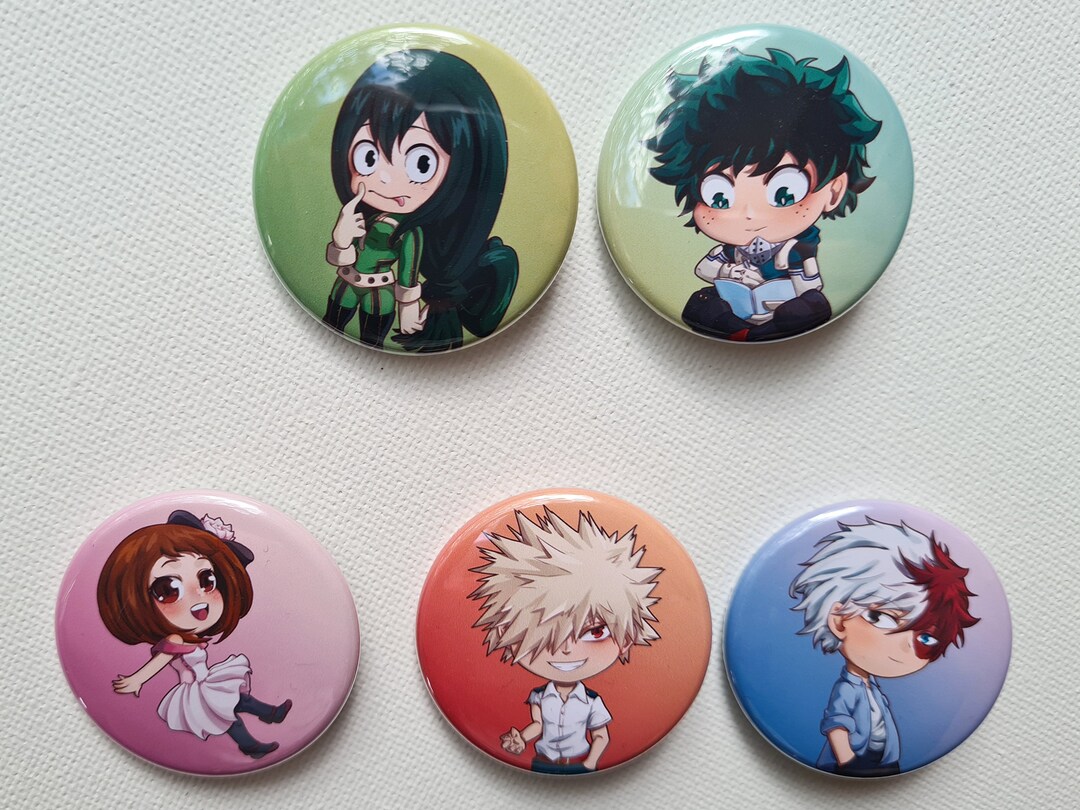 MHA Pin Button - Etsy