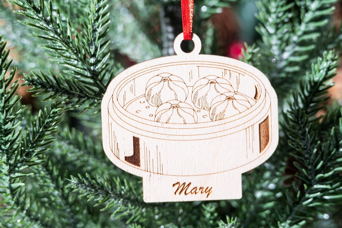 Personalized Steamed Dumpling Ornament Chinese Dim Sum - Etsy
