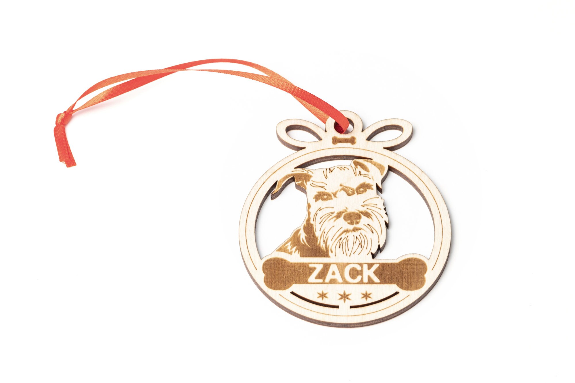 Miniature Schnauzer Ornament Personalized Christmas Wood - Etsy