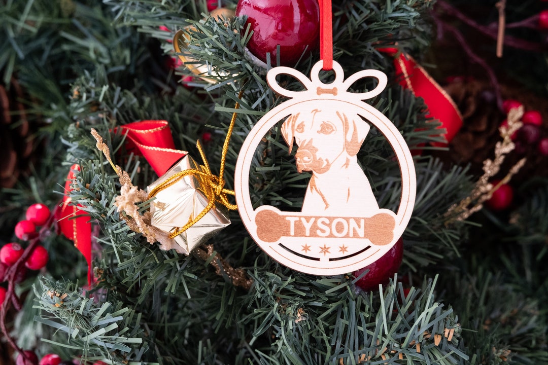Rhodesian Ridgeback Christmas Ornament Personalized With Name, Custom ...