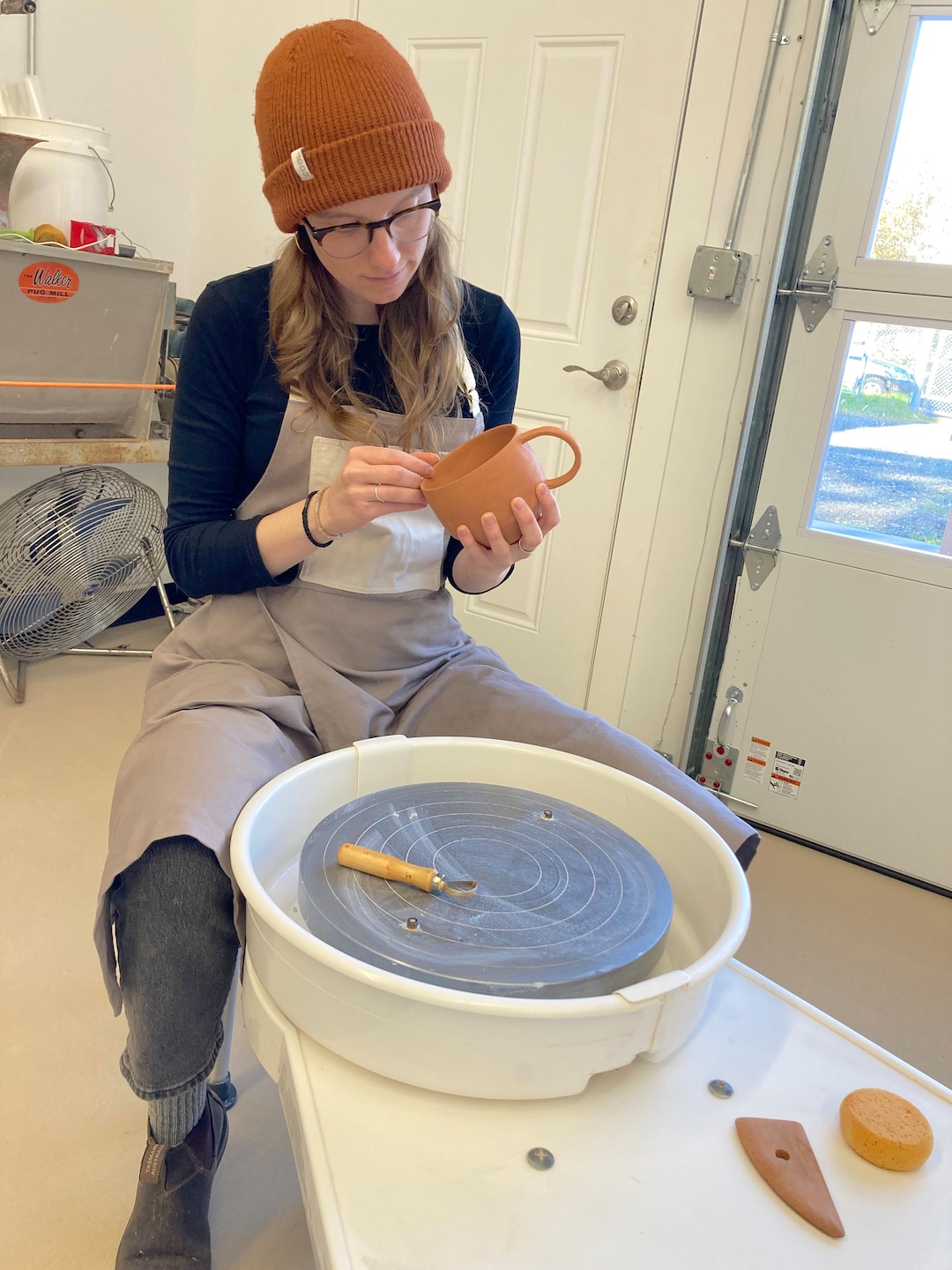 Pottery Apron, Split Leg, Ceramics Apron, Adjustable Neck and Waist - Etsy