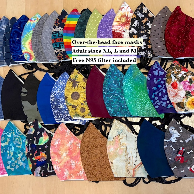 Large Masks for Adults - Etsy