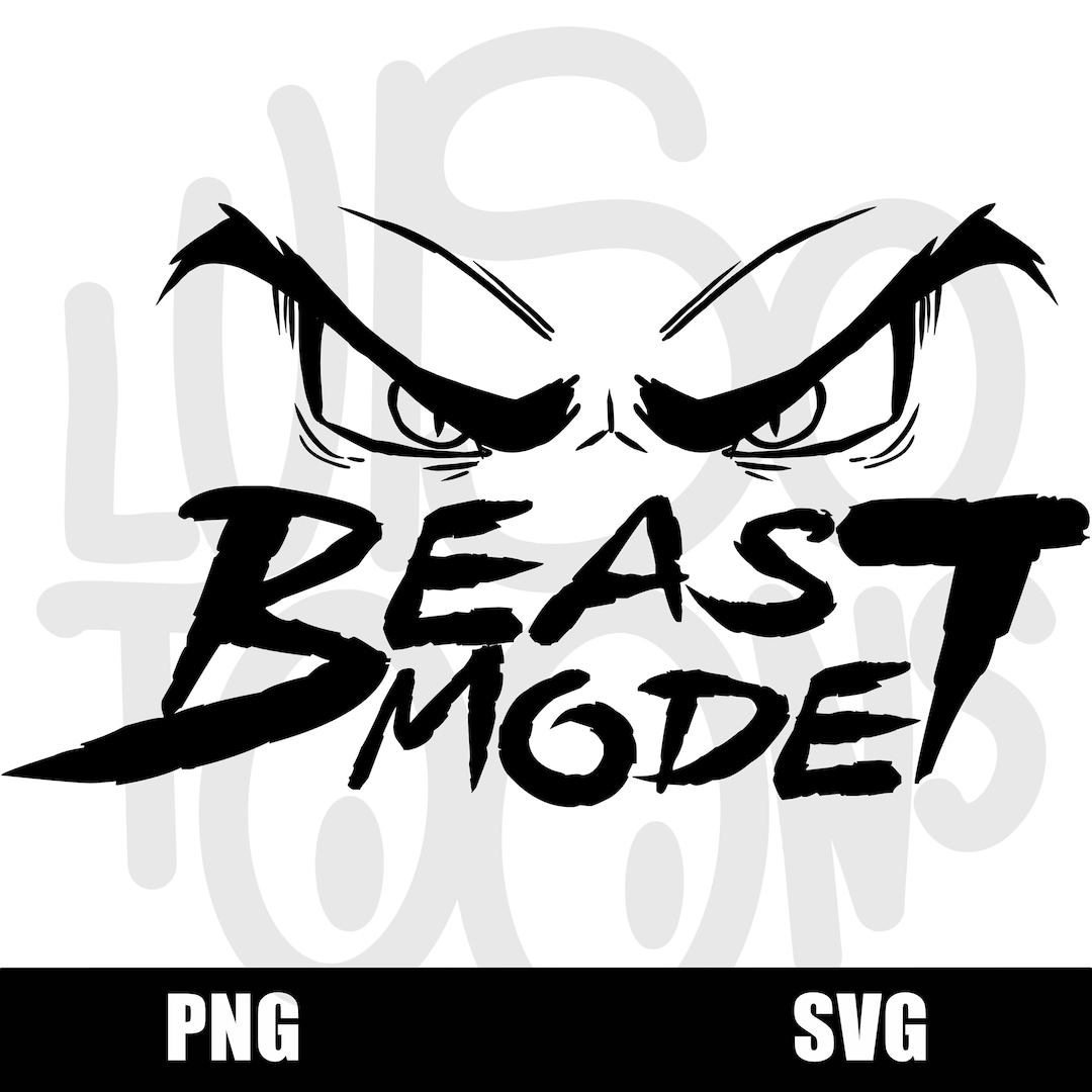 Beast Mode PNG & SVG File - Etsy