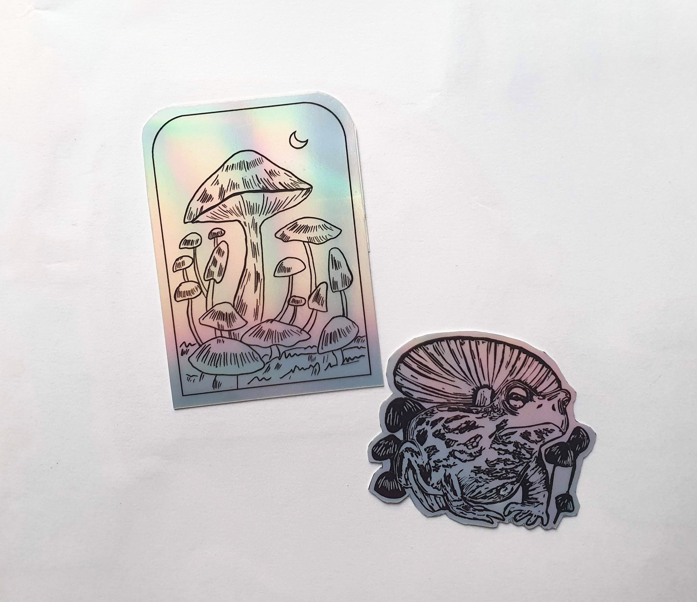 Holographic Toad Sticker, Toad Vinyl Sticker Art, Waterproof Hydro ...