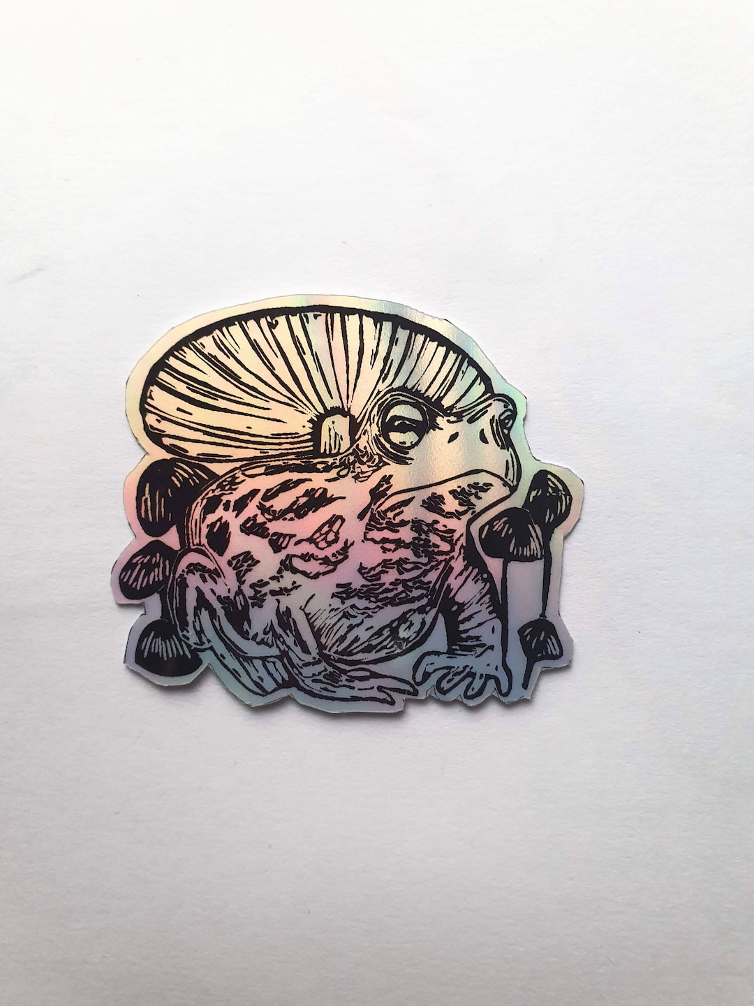 Holographic Toad Sticker, Toad Vinyl Sticker Art, Waterproof Hydro ...