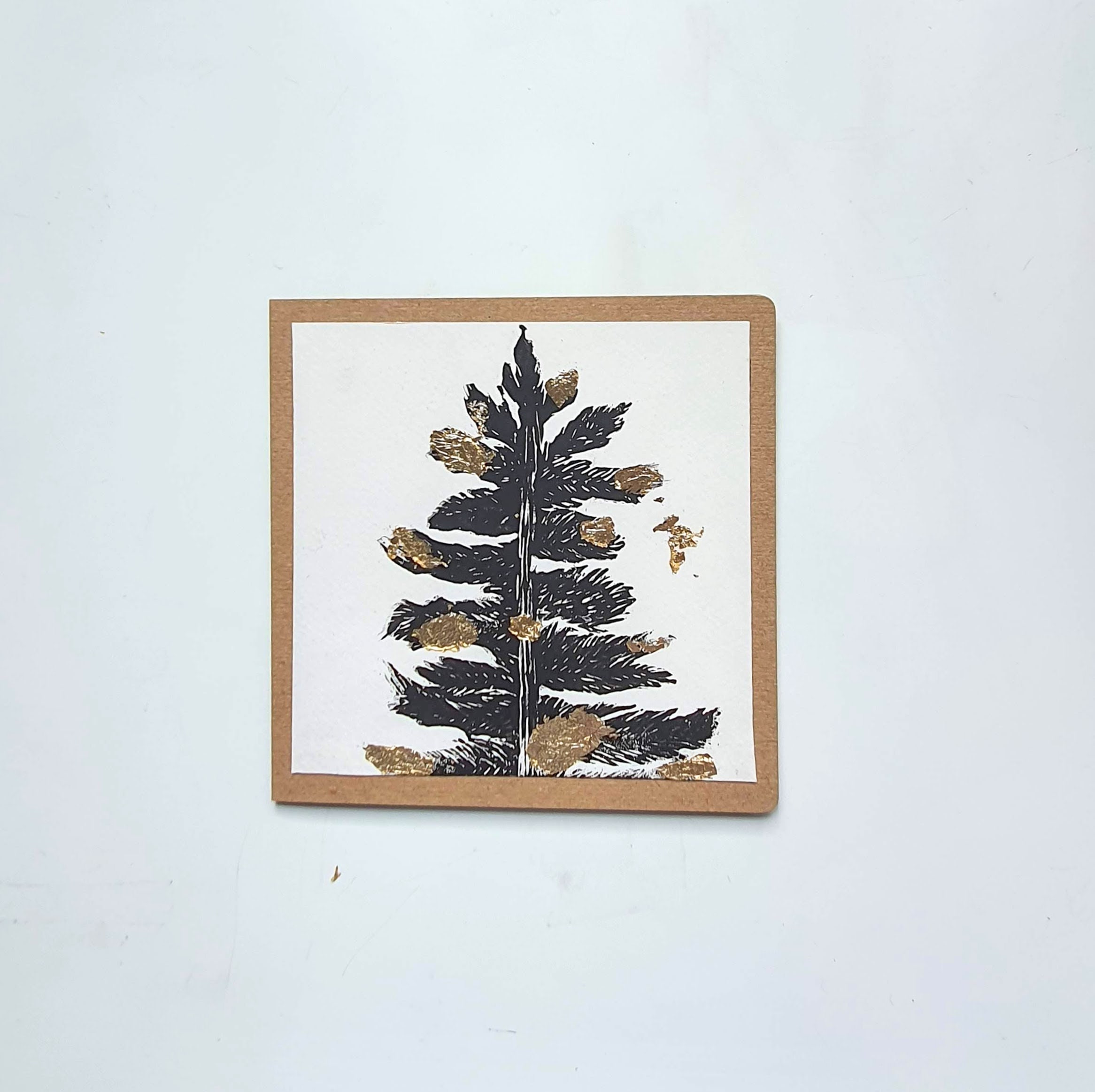 Set of 3 Pine Tree Greeting Cards, Christmas Tree Card, Handmade ...