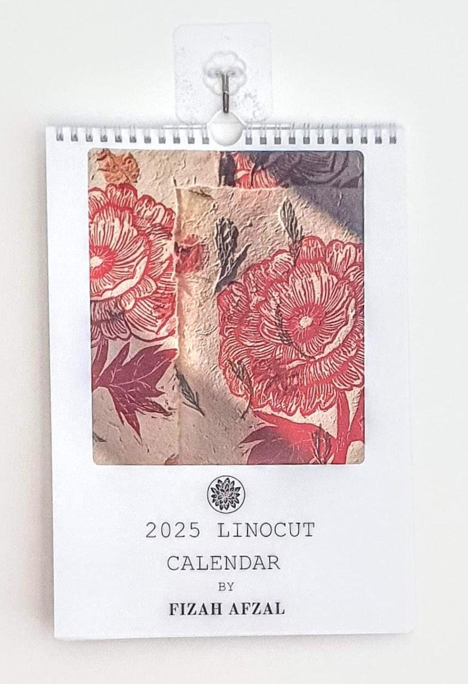 2025 Linocut Calendar, A4 Wall Calendar, Handmade Illustrated Calendar ...
