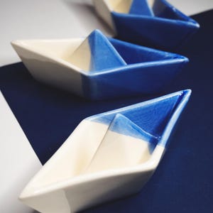 Porcelain Paper Boat Statue,ceramic Origami Boat Statue,ceramic Boat ...