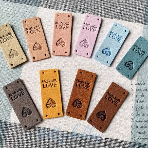 Made With Love Label - Etsy