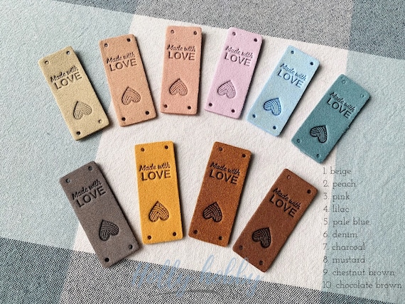 5x Handmade Tags Made With Love 1 of Each Design - Etsy
