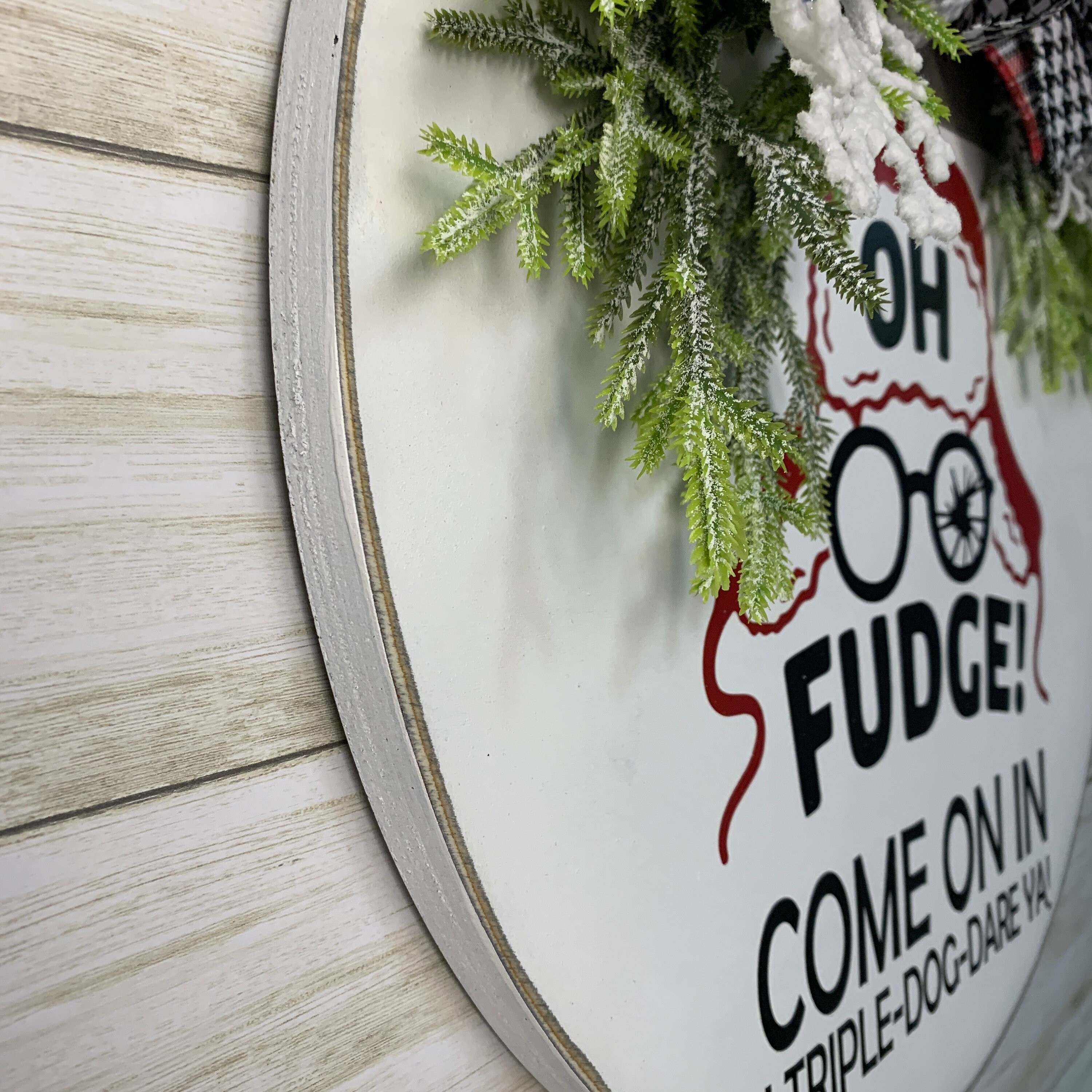 Oh Fudge Door Hanger A Christmas Story Door Hanger A - Etsy