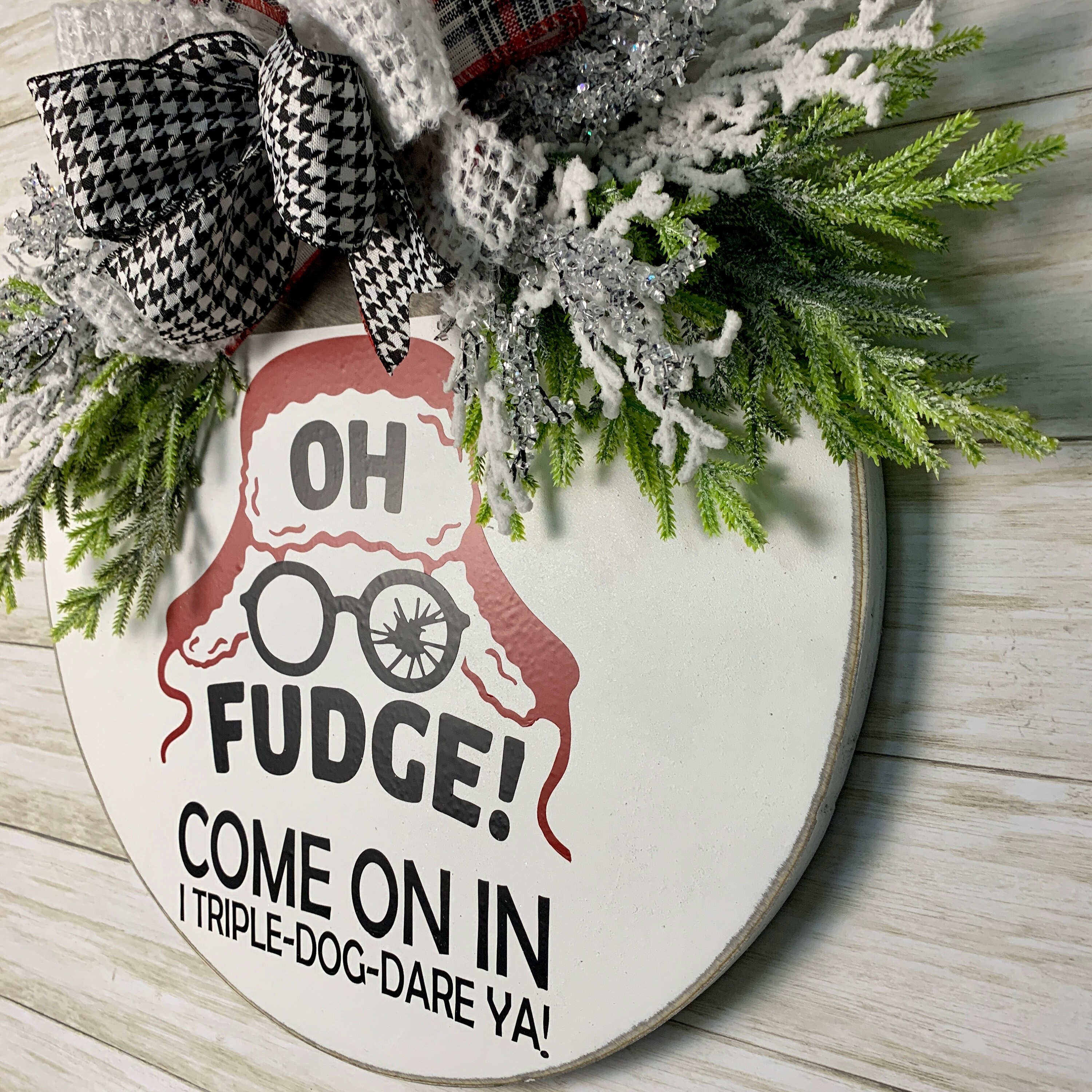 Oh Fudge Door Hanger A Christmas Story Door Hanger A - Etsy