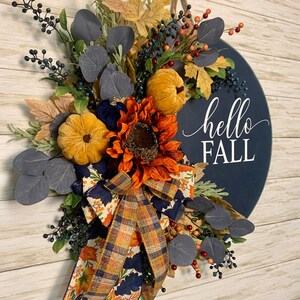 Sunflower Pumpkin Fall Door Hanger Autumn Door Hanger Fall - Etsy