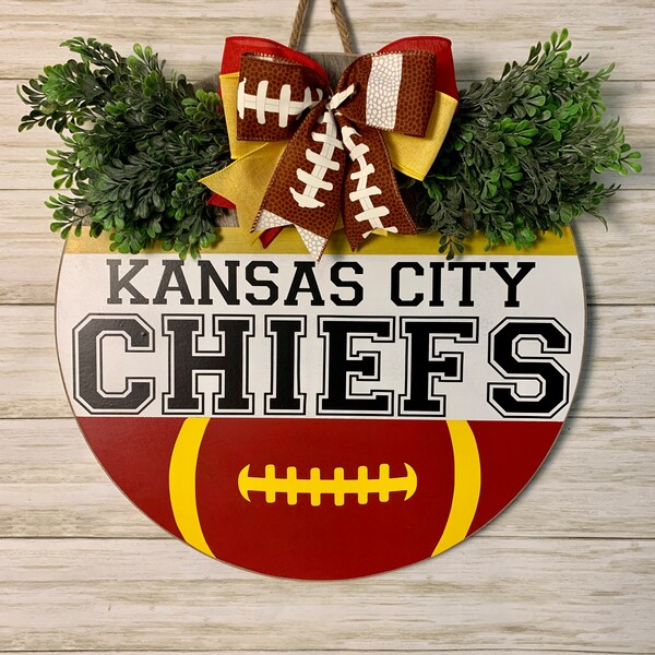 Chiefs Wreath - Etsy