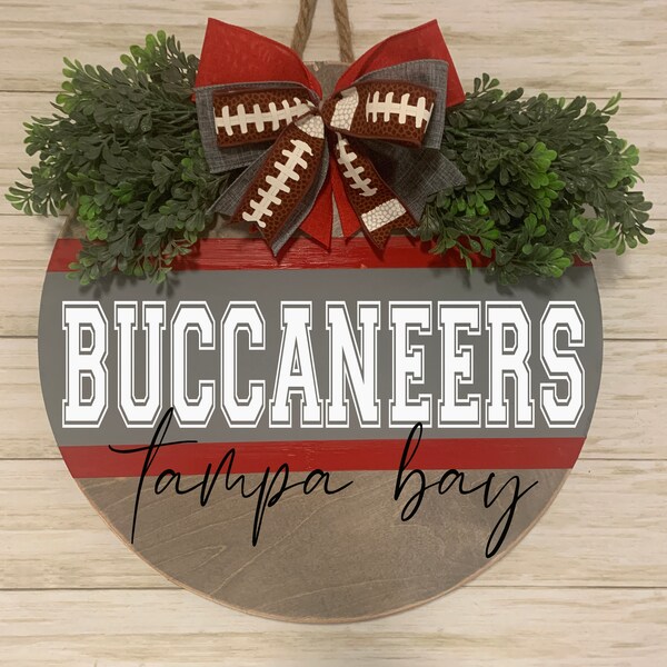 Buccaneers Football Door Hanger - Etsy