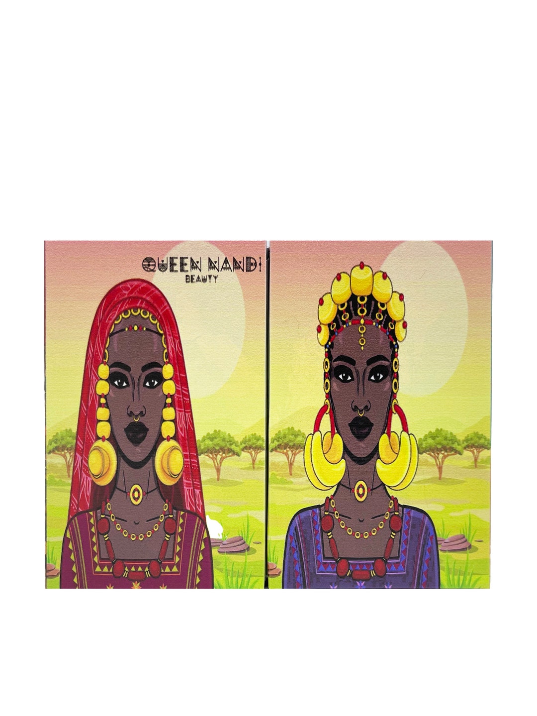 Queen Nandi Beauty 18 Colorful Eyeshadow Palette Double Queen 02 - Etsy