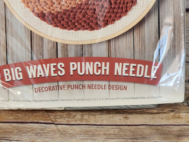 Big Wave Punch Needle Craft Kit - Etsy