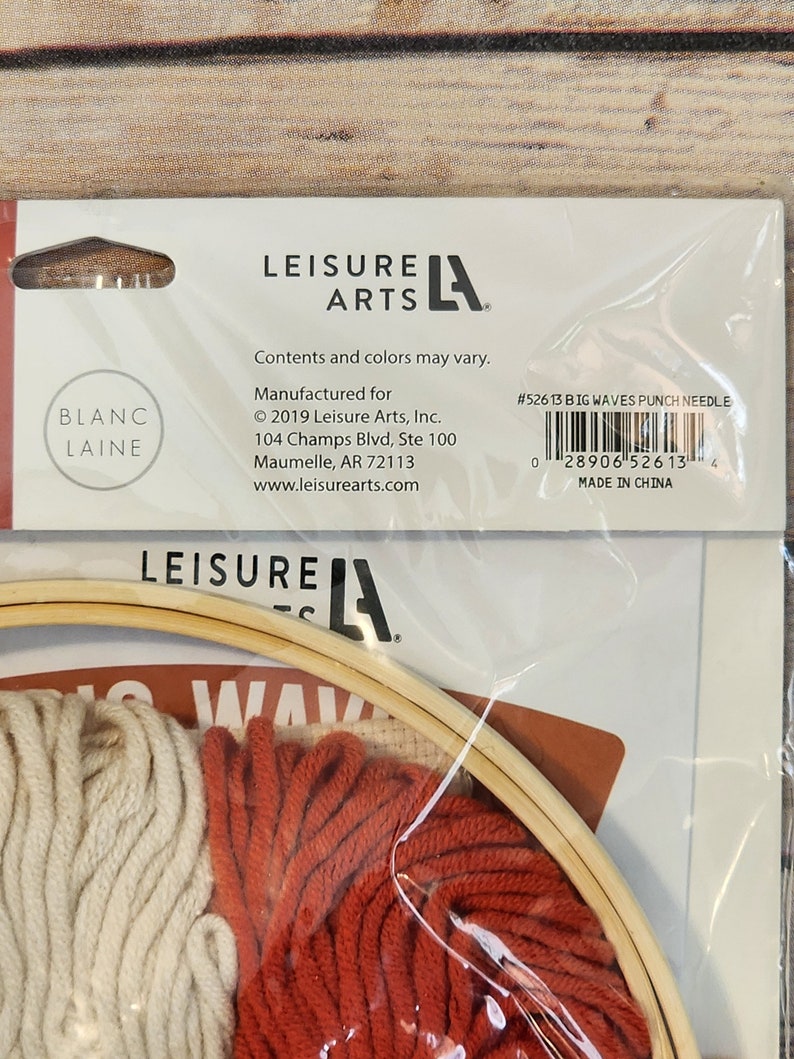 Big Wave Punch Needle Craft Kit - Etsy