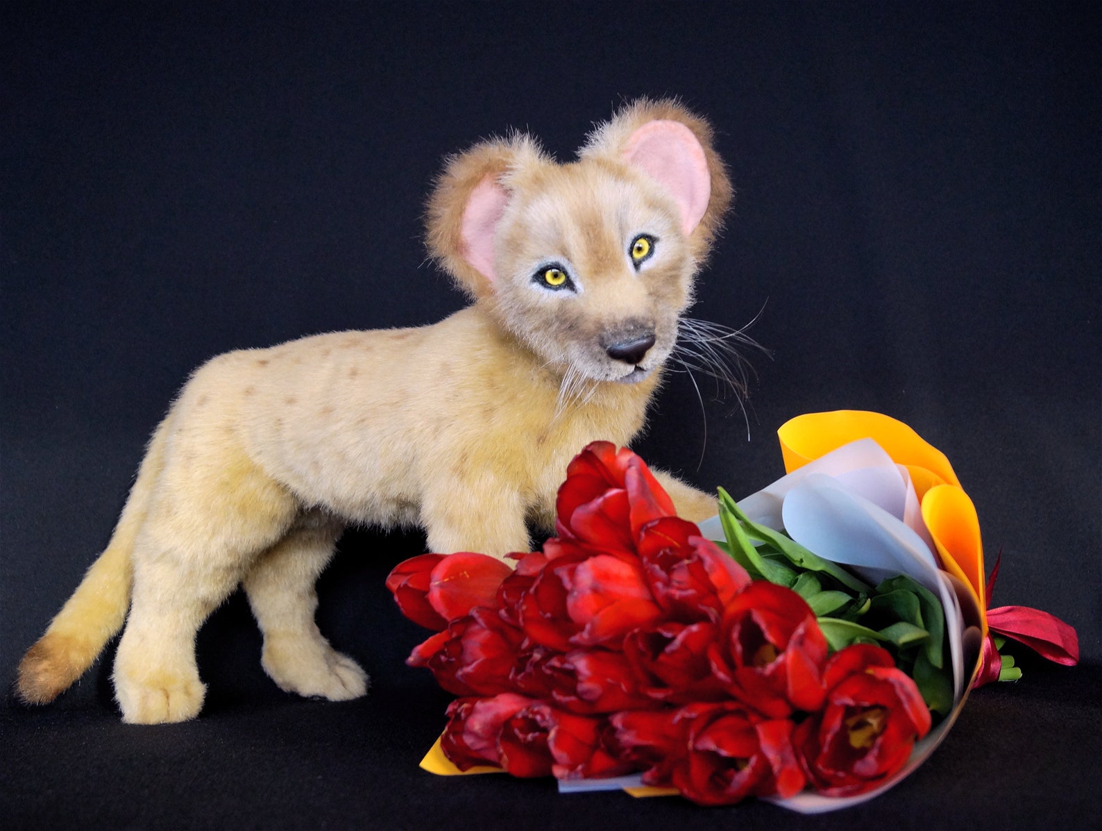 Lion Realistic Toy Soft Plush Lifelike lion toy Realistic | Etsy