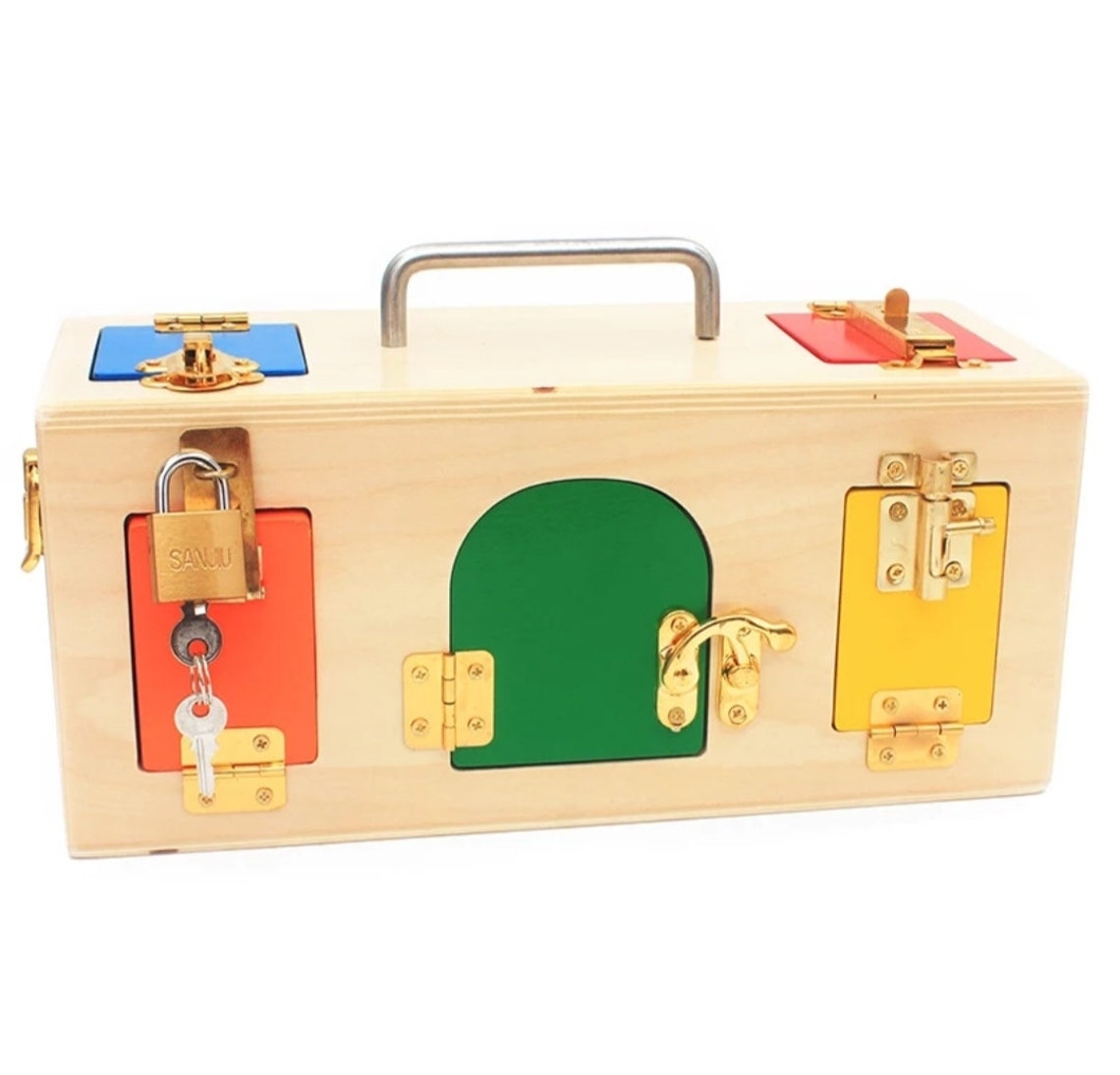 Montessori Colorful Lock Box Kids Children Educational | Etsy
